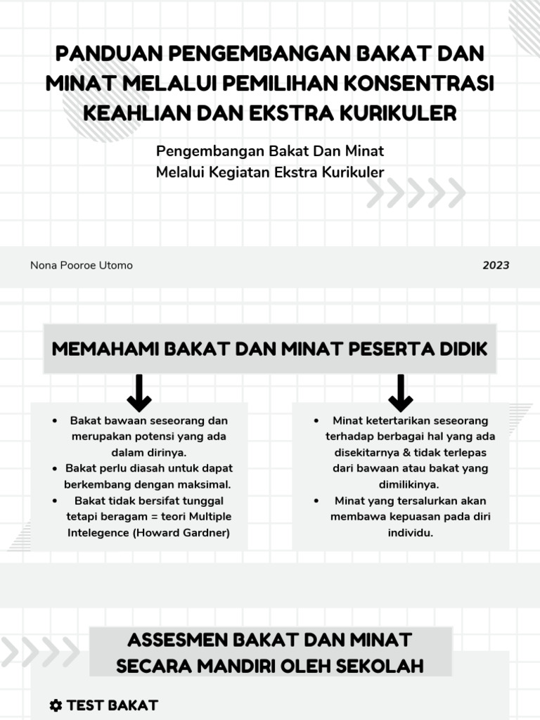 Pengembangan Bakat dan Minat Siswa | PDF