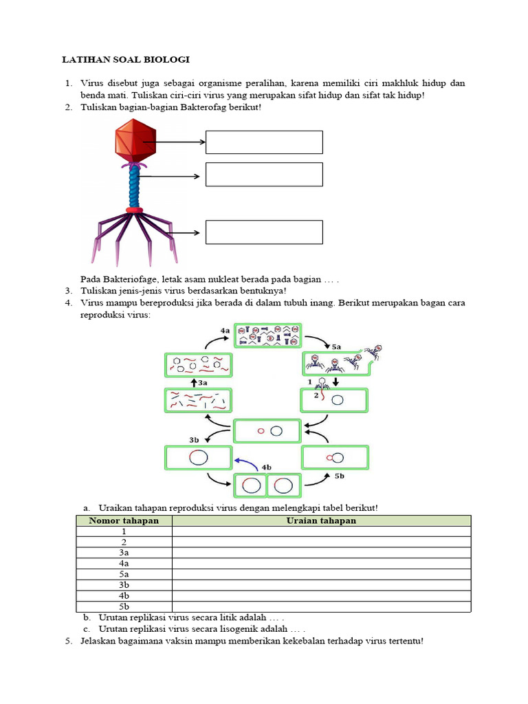 Latihan Soal SAS Biologi Kelas X | PDF