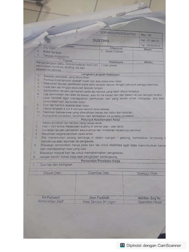 Materi Training Cleaning Service | PDF Materi Training Cleaning Service | PDF