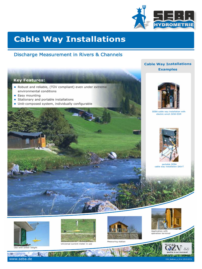 C04 Cable Way Installations e | PDF | Crane (Machine) | Electric Motor