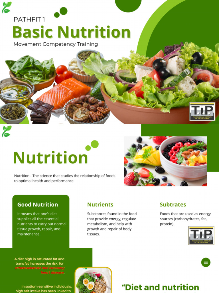 Week 4 - Basic Nutrition | PDF