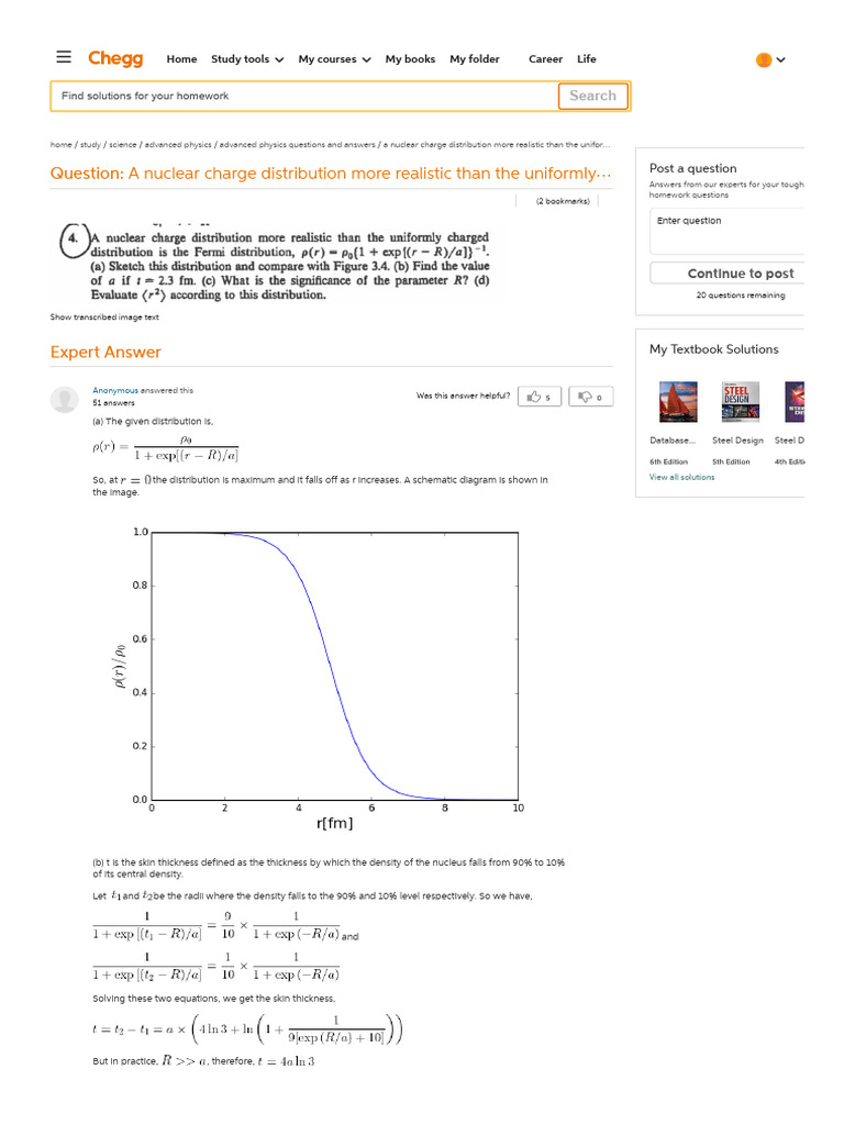 A Nuclear Charge Distribution More Realistic Than ... | PDF | Physics | Physical Sciences