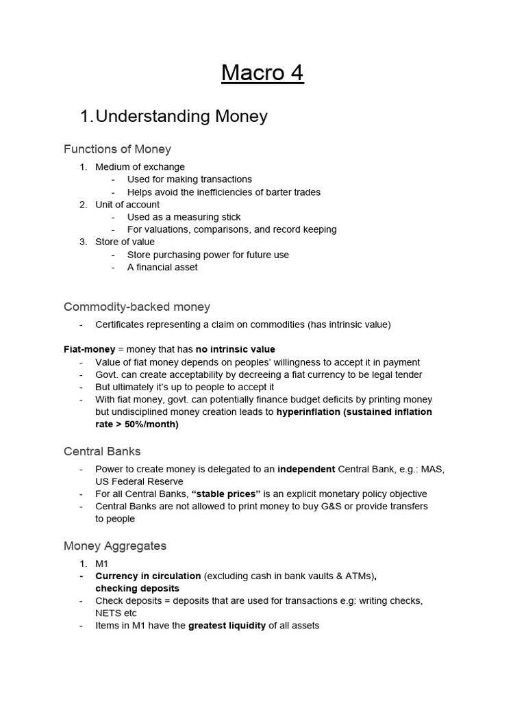 Micro Mid Terms Revision (EC1101E) | PDF | Money | Banks