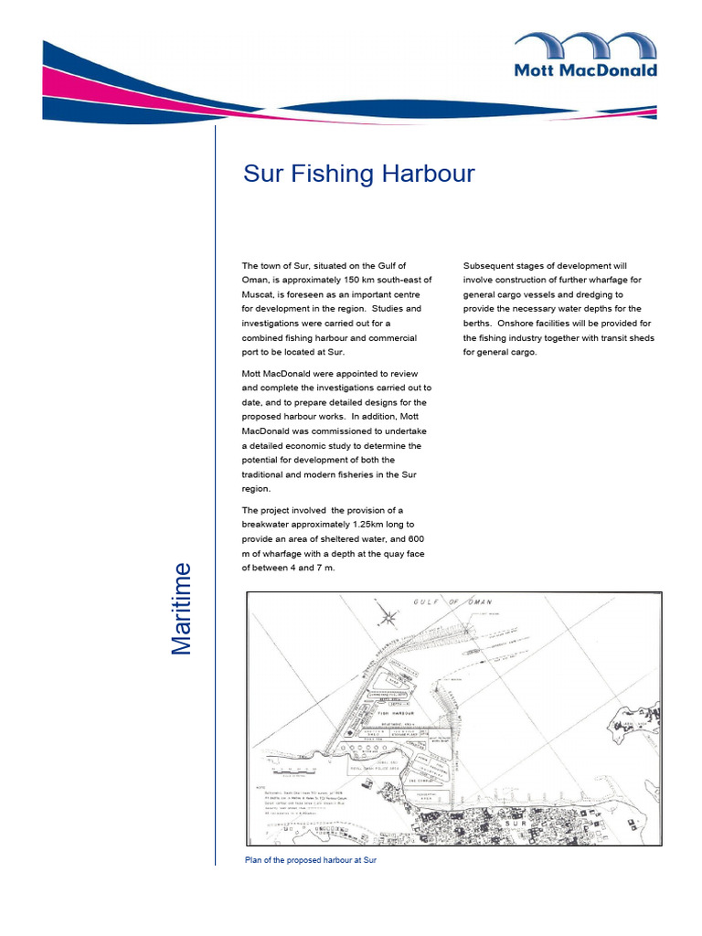 Sur Fishing Harbour Development Plan | PDF | Science & Mathematics