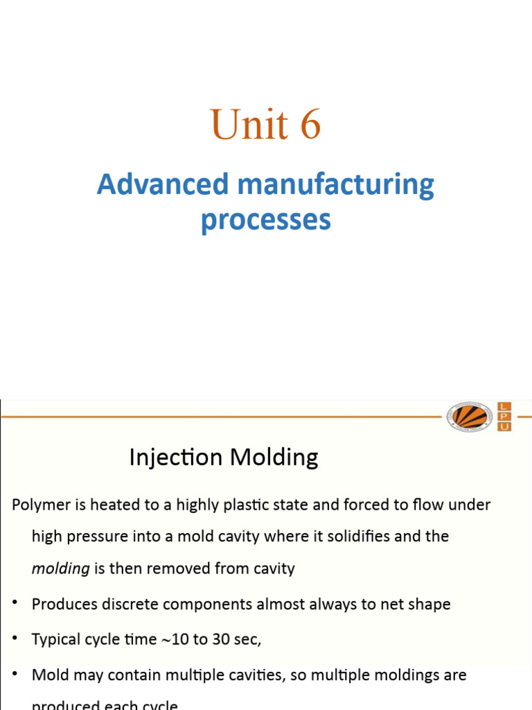 UnitVI Injection - Compressiona ND Blow Molding | PDF | Chemical ...