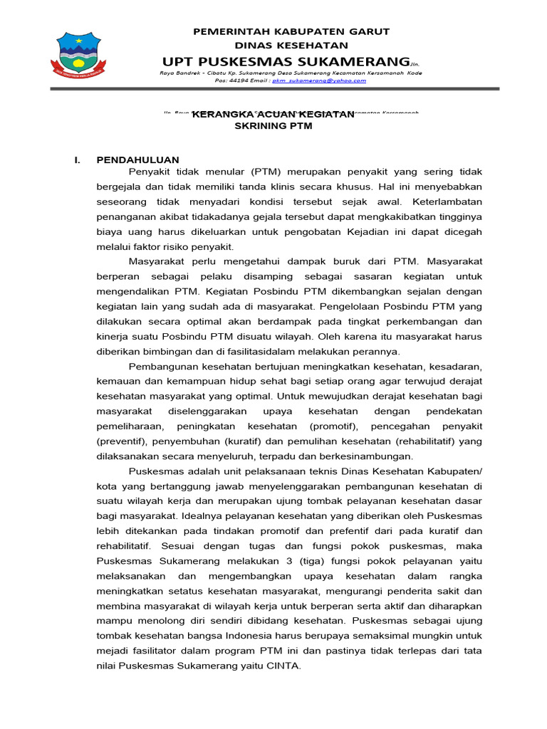 KAK Skrining PTM | PDF