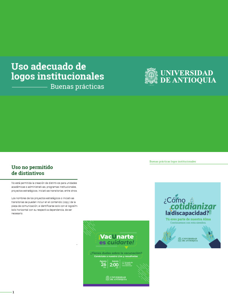 Uso Adecuado de Logos Institucionales | PDF | Logos | Tipografía