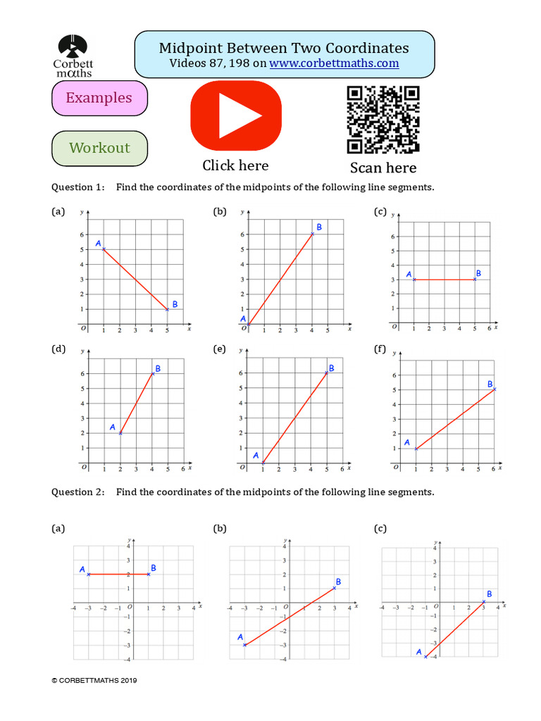 Igcse (Year 10) - Pearson Edexcel Maths Practice Questions For Midpoint ...