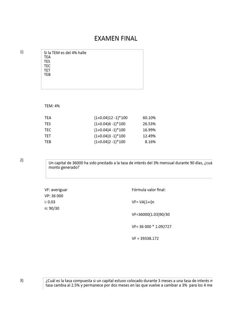Examen Final | PDF | Métodos y materiales de enseñanza