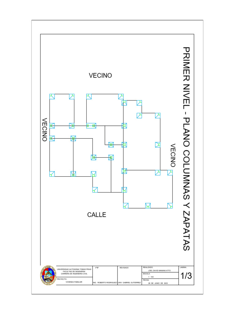 Plano de Columnas | PDF