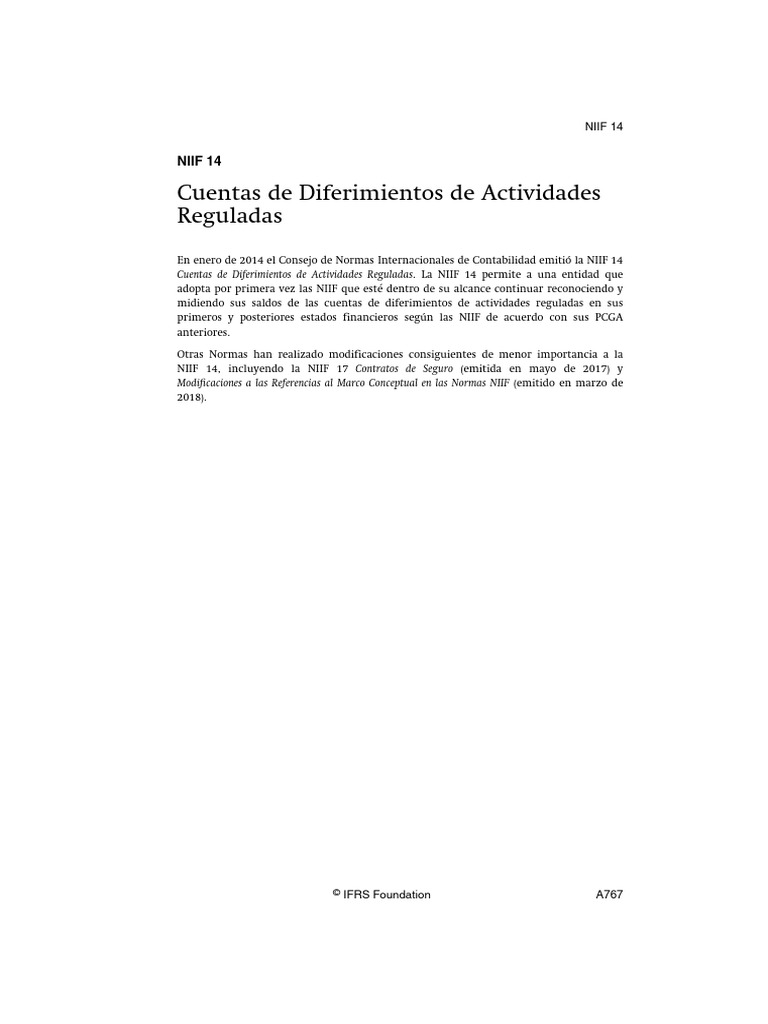 Niif 14 | PDF | normas internacionales de INFORMACION FINANCIERA ...