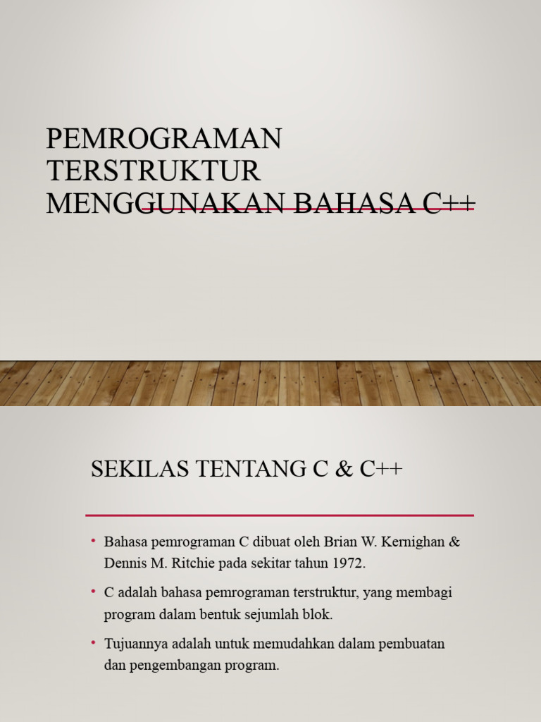 Pengenalan Bahasa C++ | PDF | Komputer | Teknologi & Rekayasa