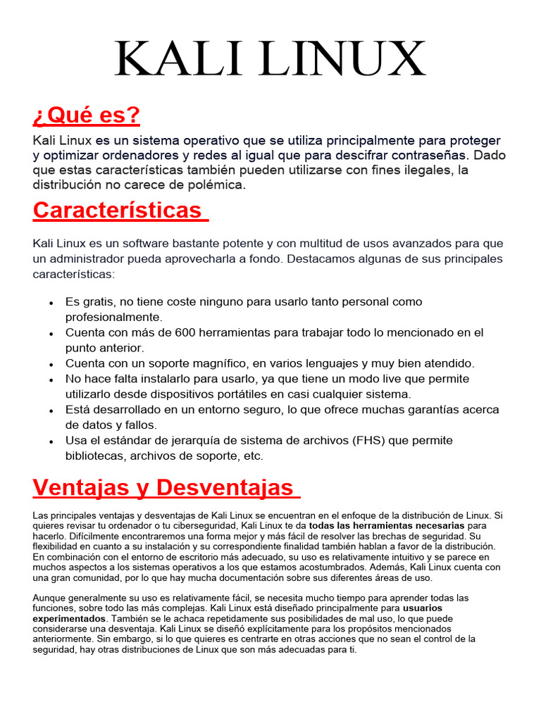 Kali Linux | PDF | Distribución de Linux | Arranque