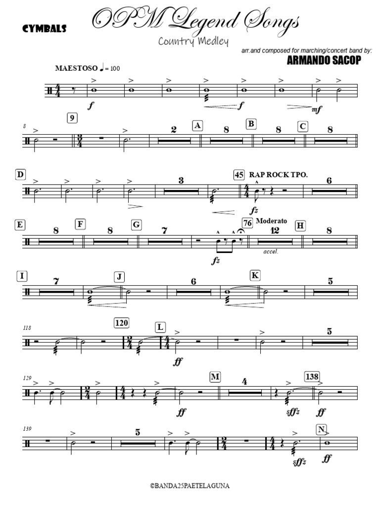 COUNTRY - Cymbals | PDF