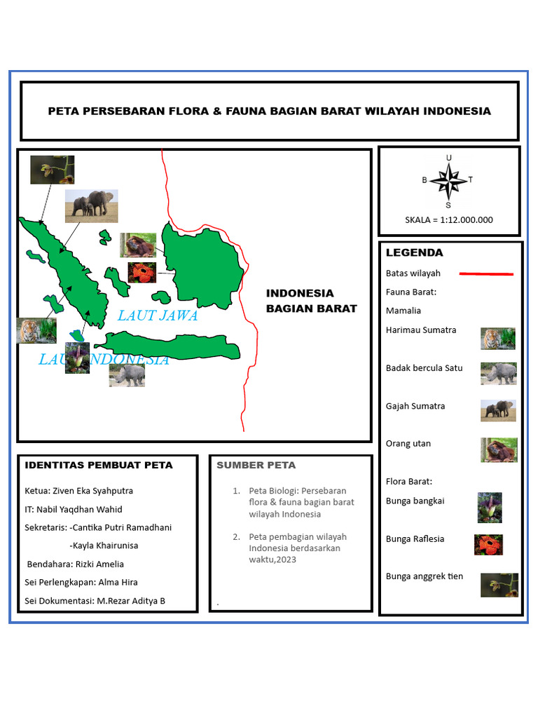 Peta Persebaran Flora & Fauna Bagian Barat Wilayah Indonesia | PDF