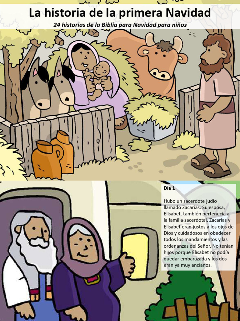 La Historia de La Primera Navidad - 24 Historias de La Biblia para ...