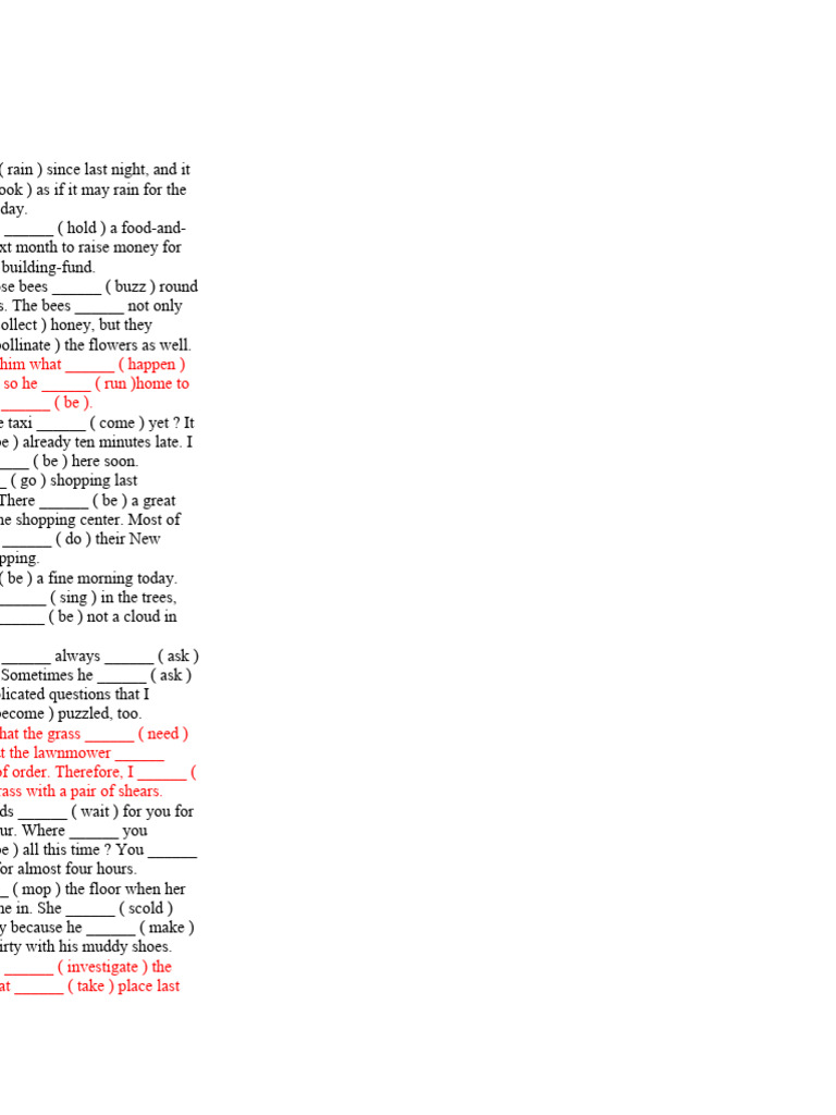 English Grammar Practice | PDF