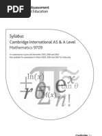 9709 AICE Mathematics Student Learner Guide | PDF | Mathematics ...