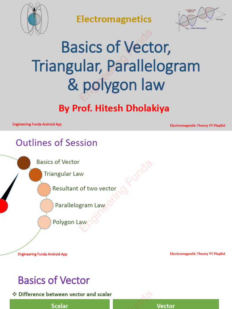 Vector Analysis | PDF | Euclidean Vector | Triangle