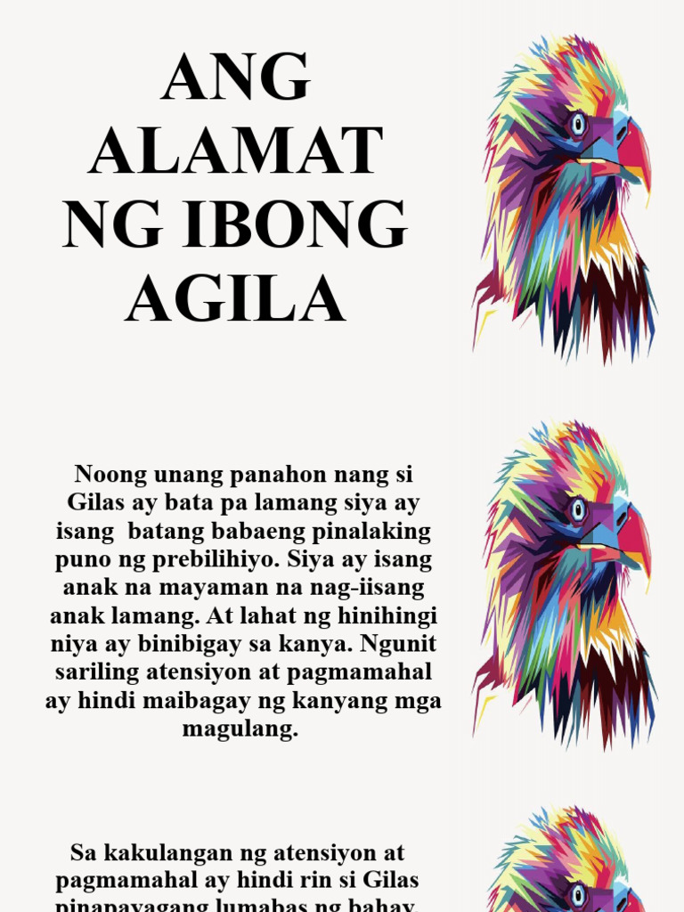 Ang Alamat NG Ibong Agila Part 2 Shortened Version | PDF