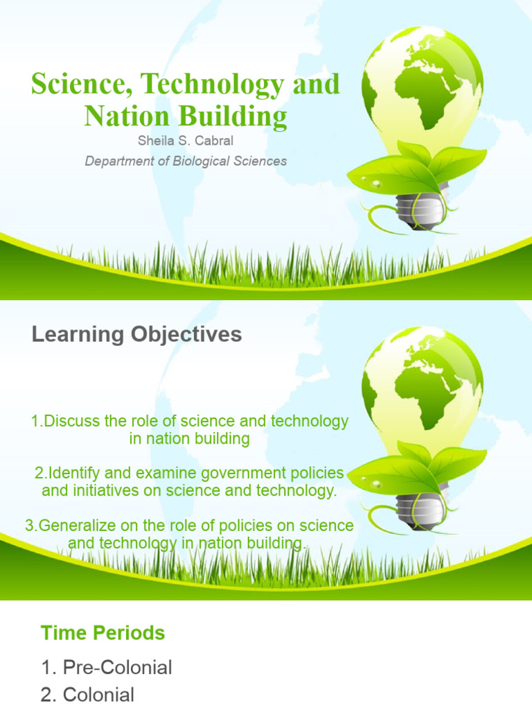 Week-6 Science Technology and Nation Building | PDF