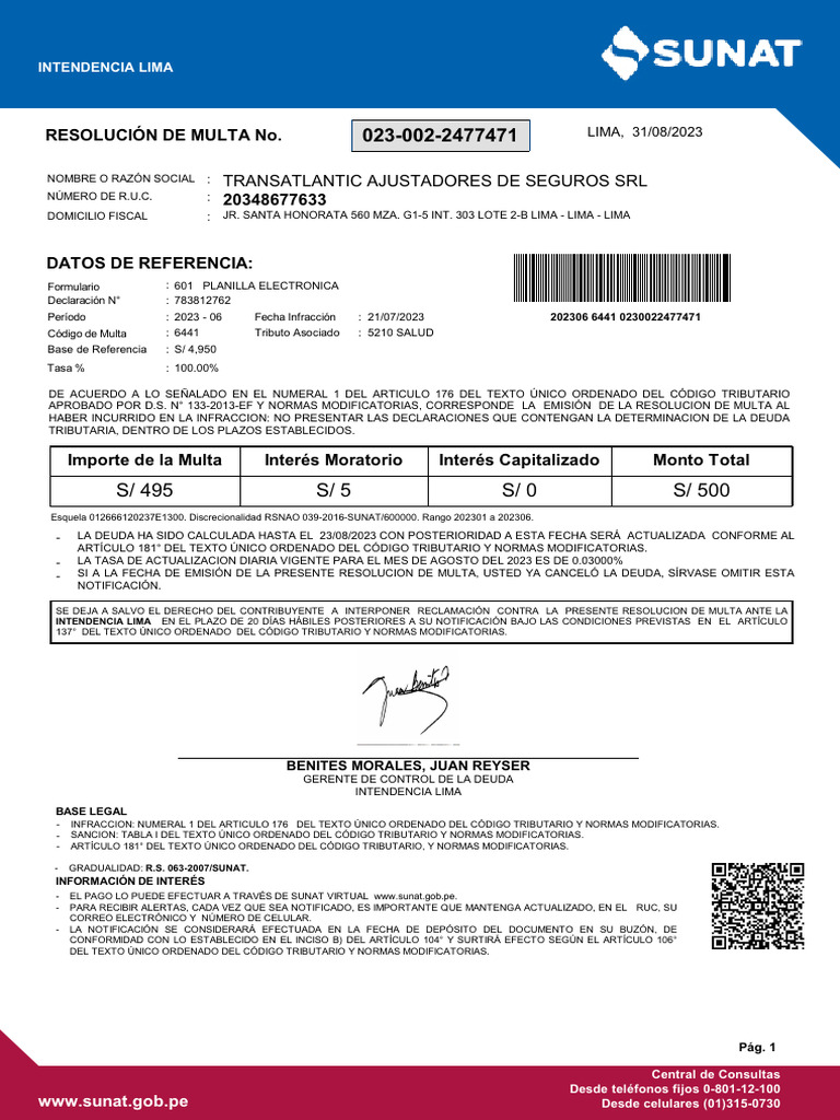 Sunat Orden de Pago | Descargar gratis PDF | Gobierno