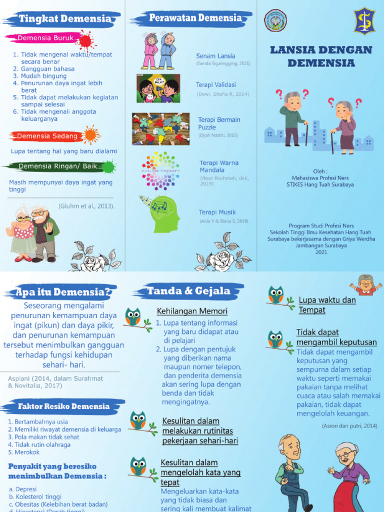 LEAFLET Gerontik Demensia (Revisi) | PDF