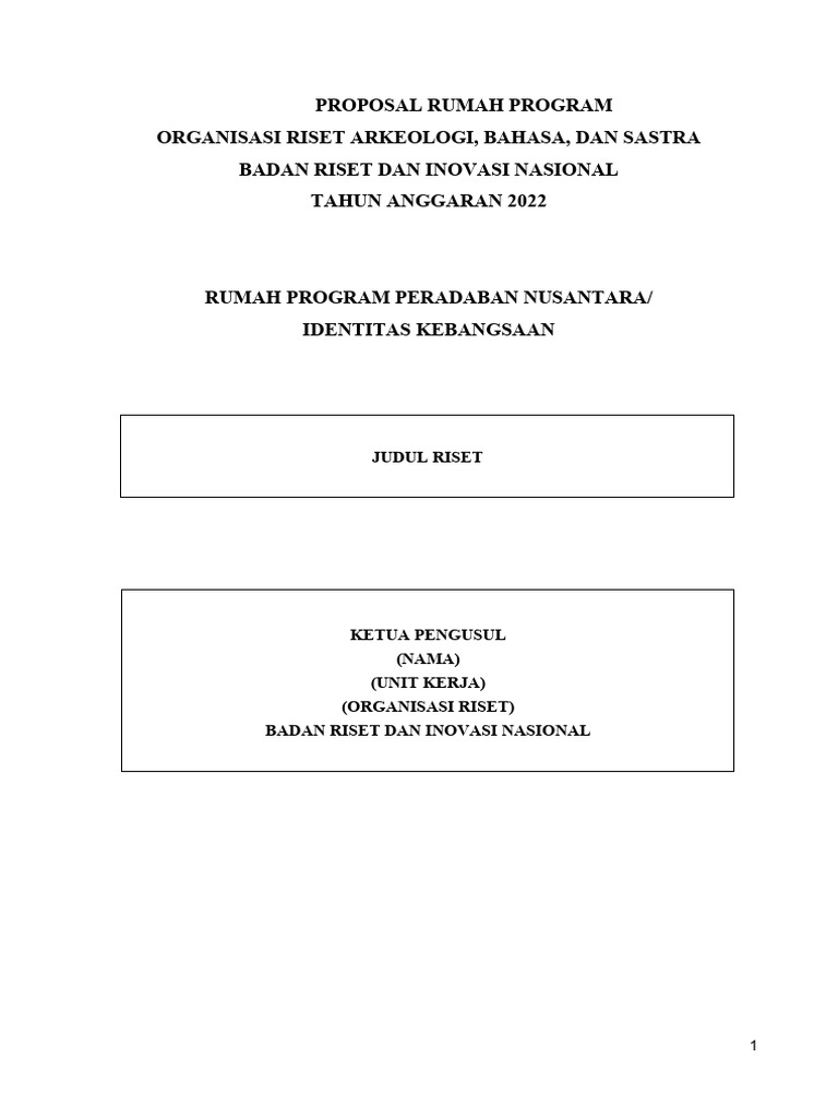 Format Proposal | PDF