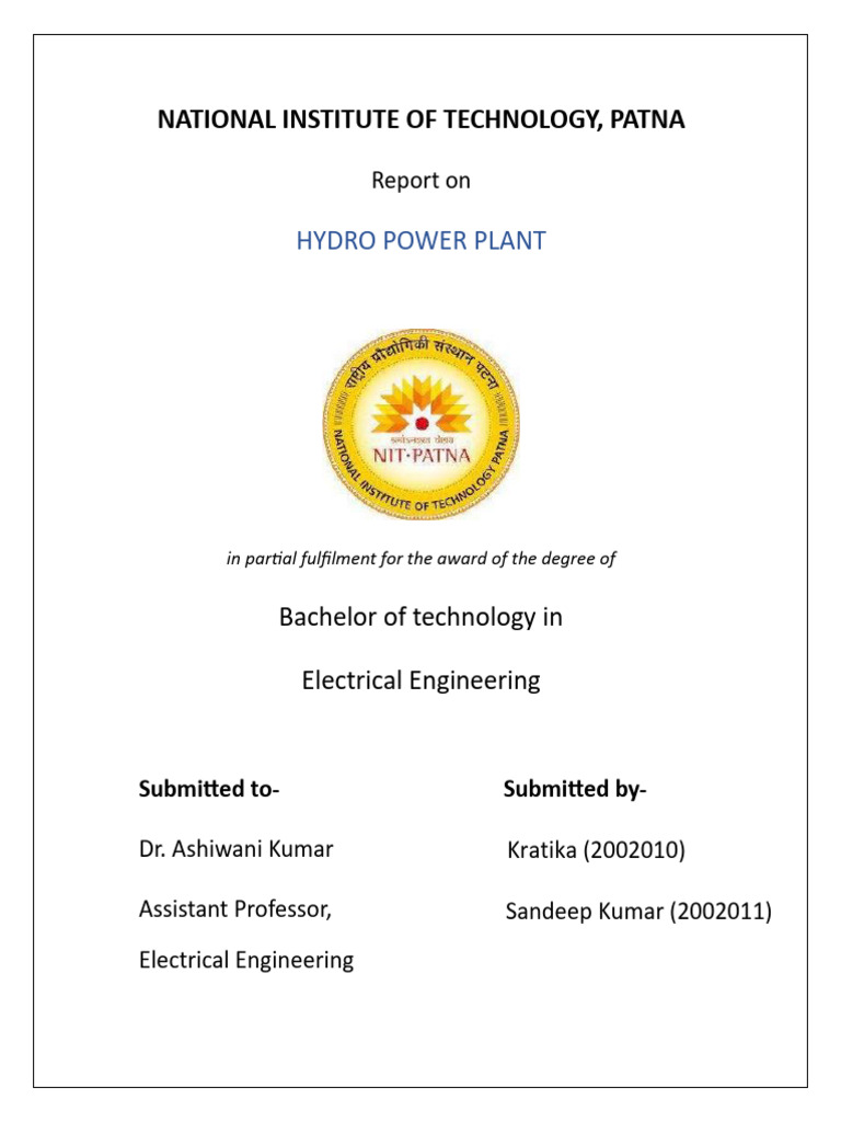 Hydro Power Plant Merged Pdf Hydroelectricity Power Station