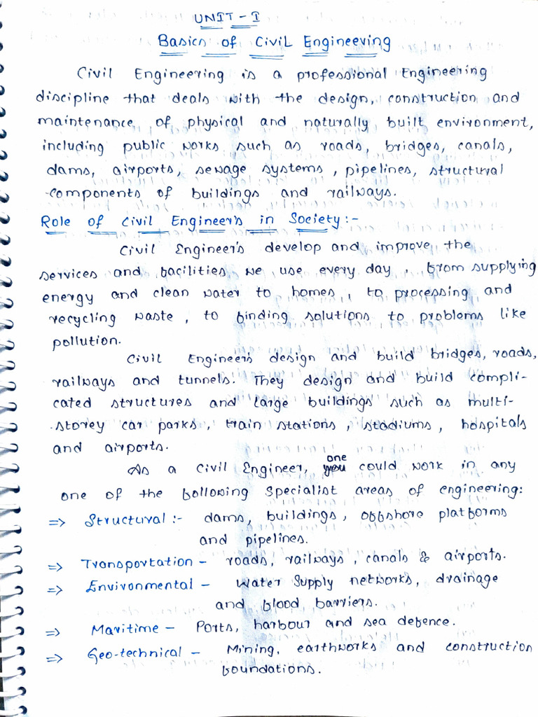 BCME (Civil) Unit-1 | PDF | Engineering