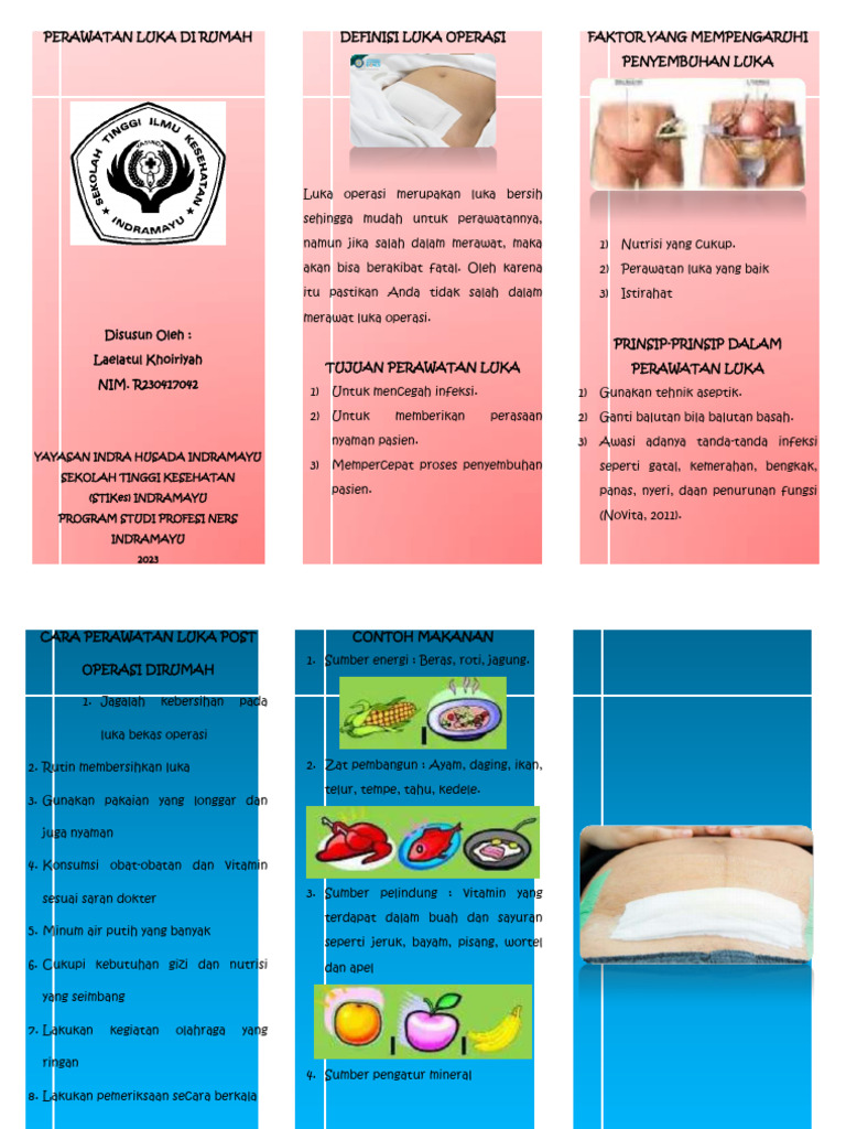 Leaflet Perawatan Luka | PDF