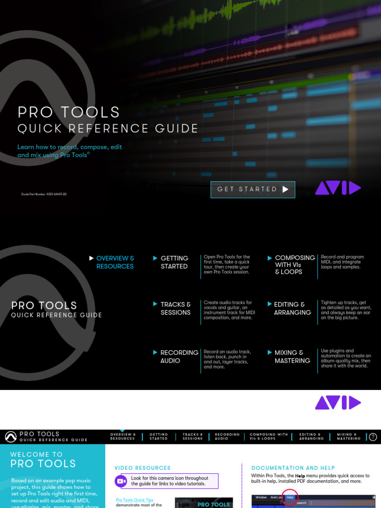 Pro Tools Quick Reference Guide | PDF | System Software | Computer Science