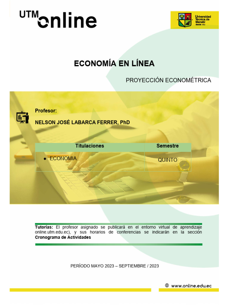 Unidad 2-Proyeccion Econometrica | PDF | Análisis de regresión ...