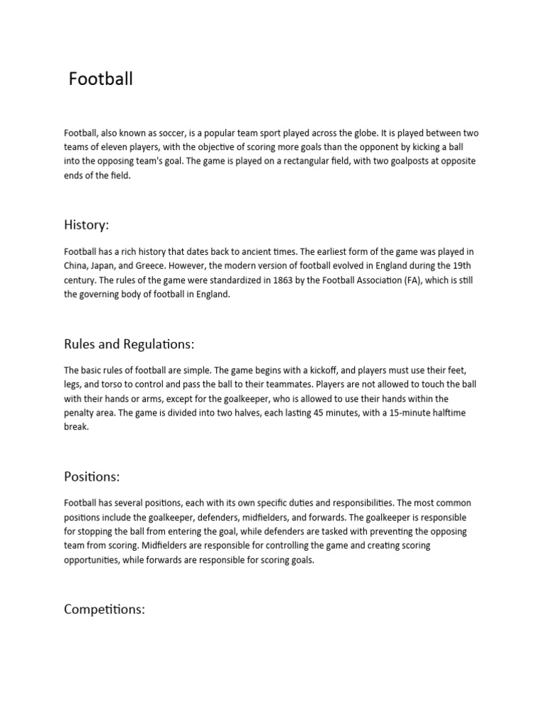 Football WPS | PDF | Association Football | Sports Rules And Regulations