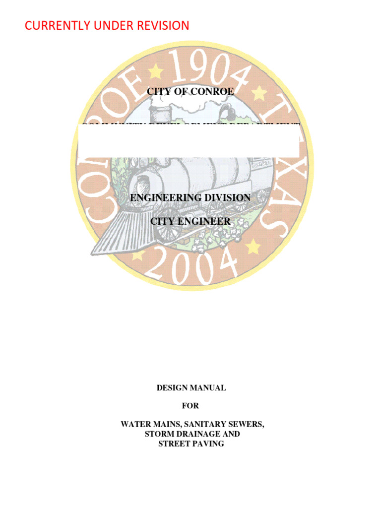 Current Design Manual | PDF | Specification (Technical Standard) | Water