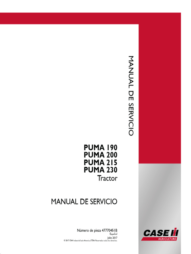 Manual Servicio Puma | PDF | Tracción en las cuatro ruedas | Información