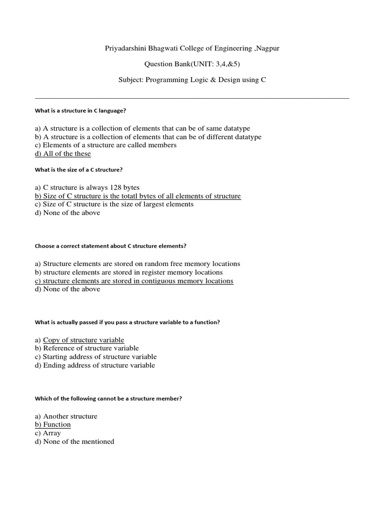 PLDC Question BAnk MCQ II 2023-24 | PDF | Variable (Computer Science) | Computing