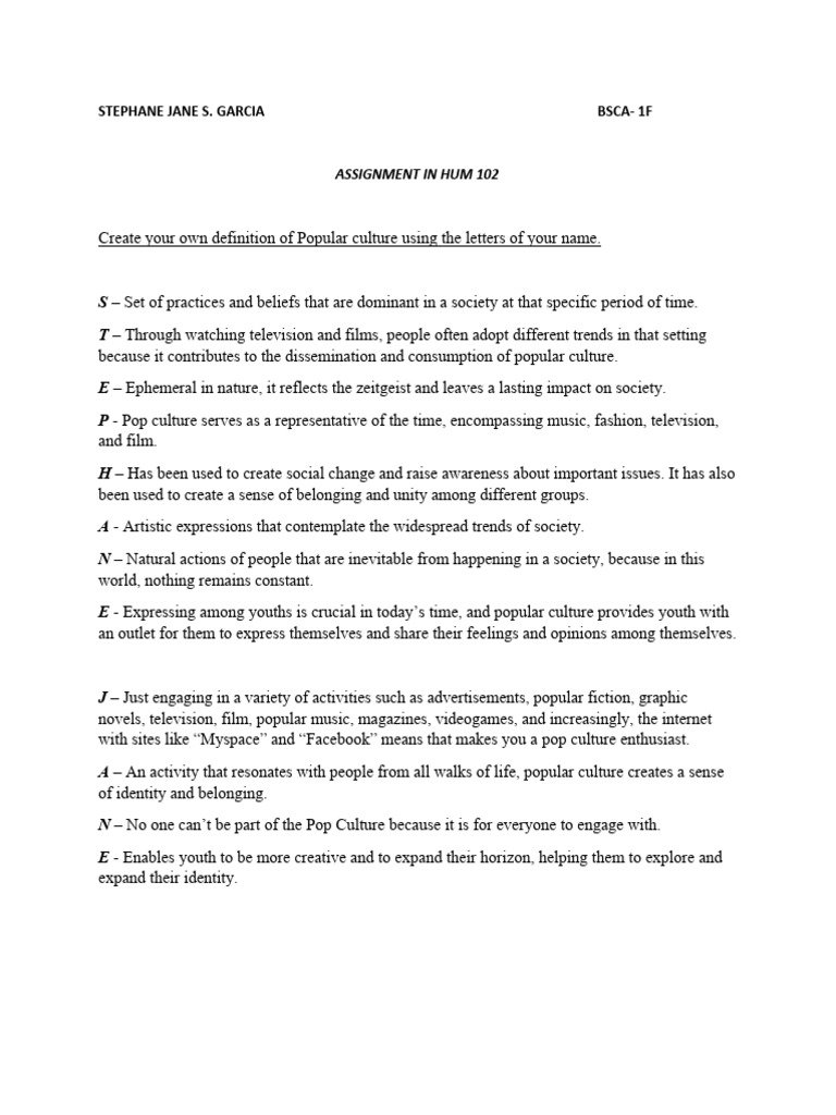 Hum 102 - Assignment | PDF | Social Science