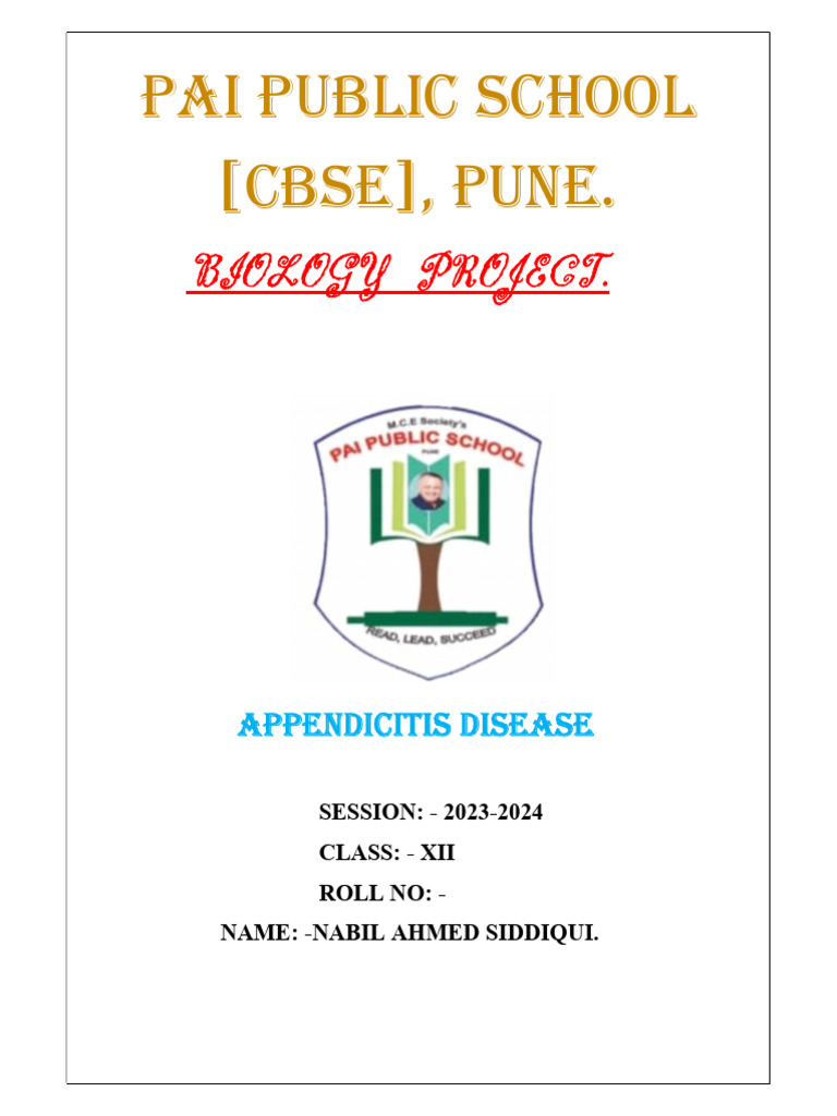 Biology Project Class 12 | PDF | Health Sciences | Medical Specialties