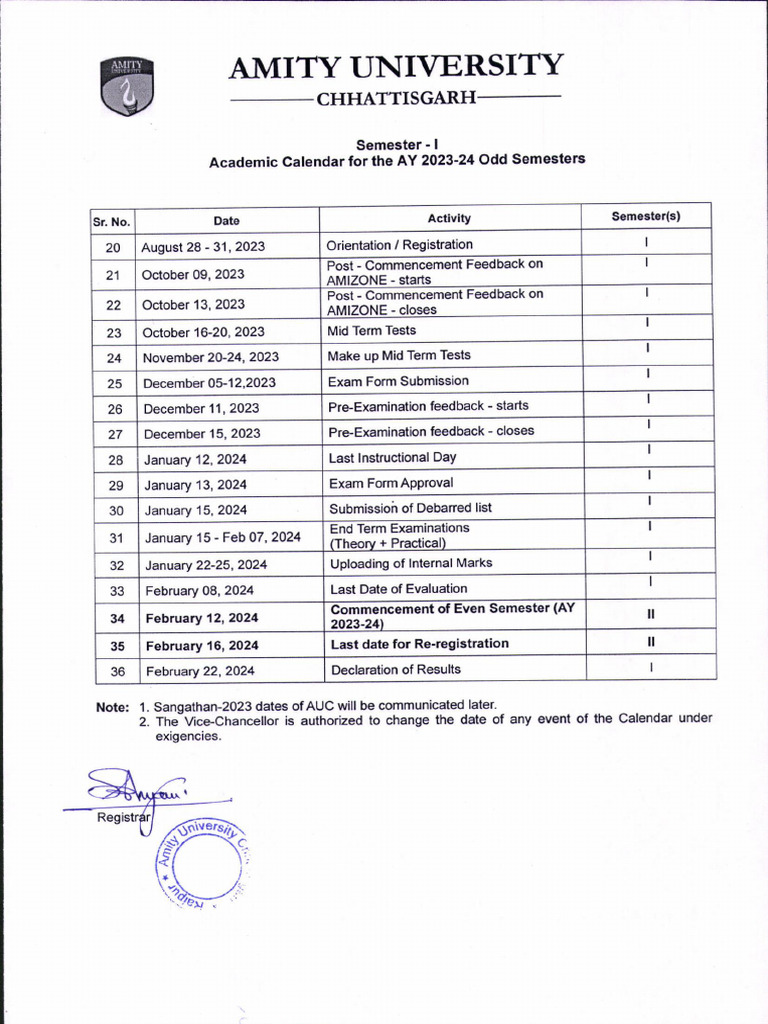 Academic Calendar | PDF | Schools | Educational Institutions