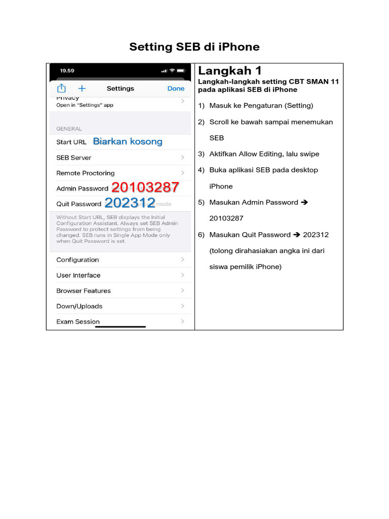 Setting SEB Di Iphone | PDF
