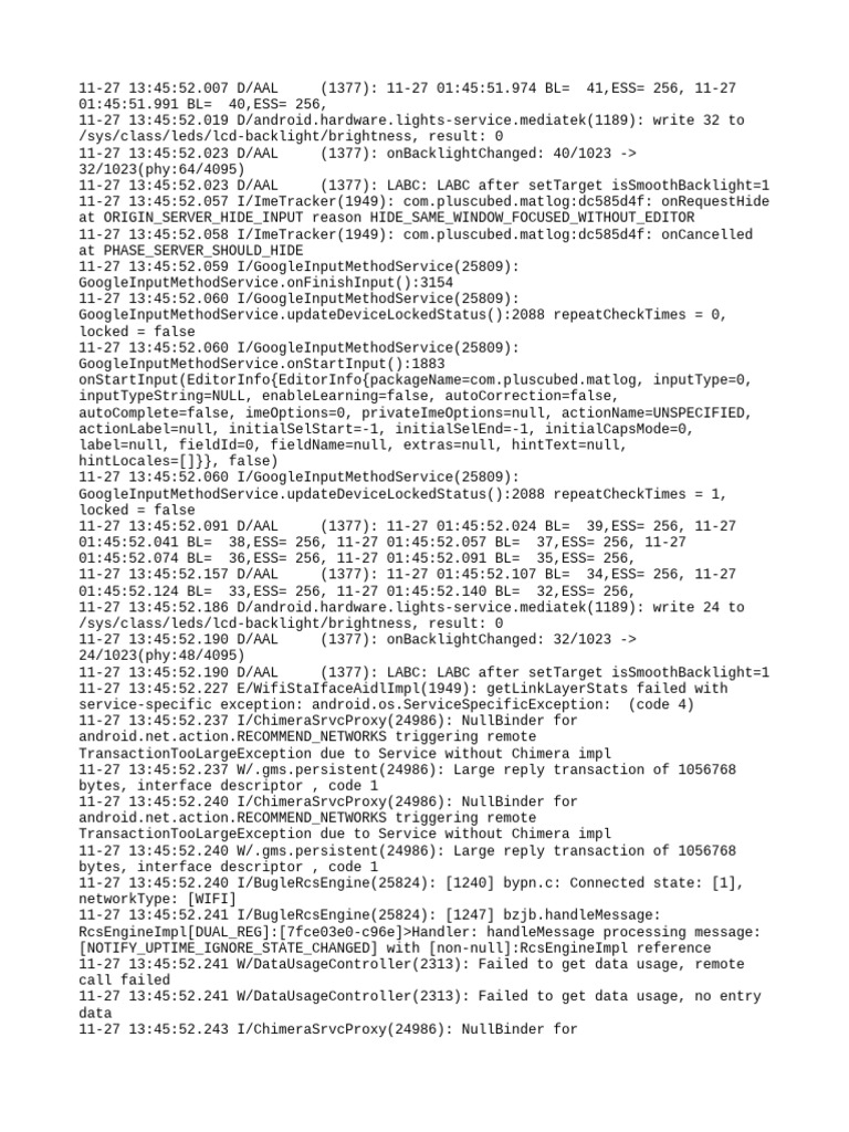 Logcat | PDF | Android (Operating System) | Uniform Resource Identifier