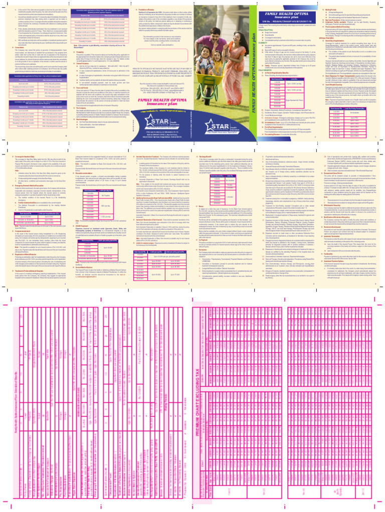 Family Health Optima Insurance Plan New | Download Free PDF | Insurance ...