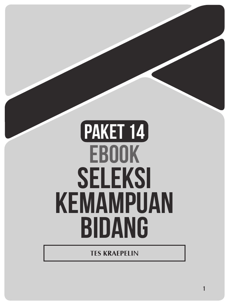 14 SKB Tes Kraepelin | PDF