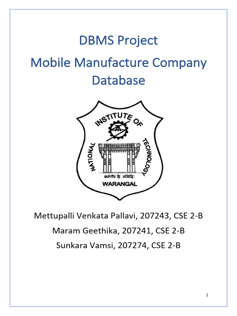 Dbms Project Final-Final | PDF | Databases | Computer Data Dbms Project Final-Final | PDF | Databases | Computer Data