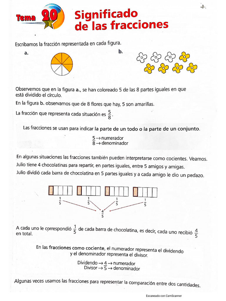 Fraciones Matematica | PDF