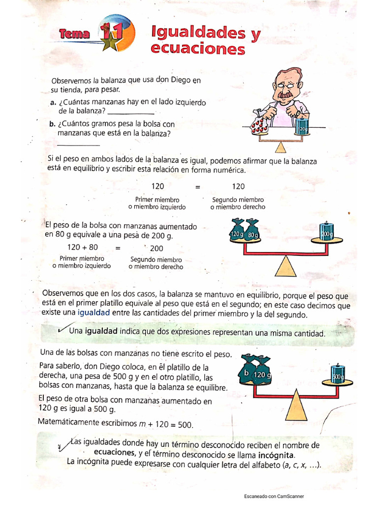 Igualdades y Ecuaciones | PDF
