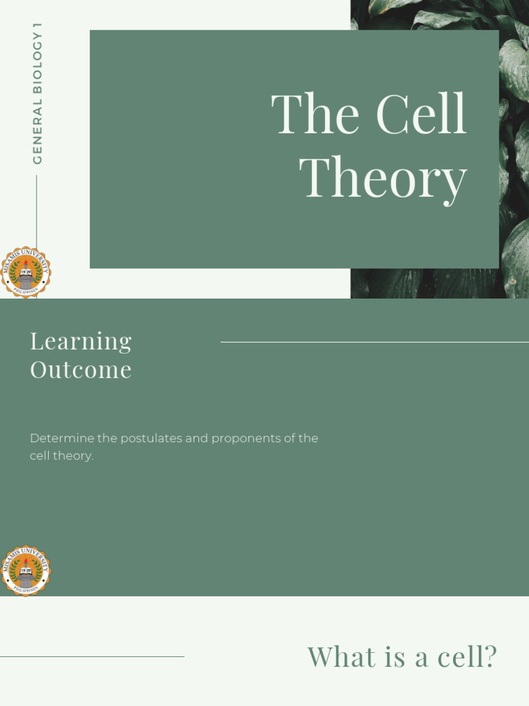 Module 1.1 - Cell Theory | PDF | Microscope | Biology