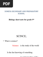 Grade 9 Biology, Unit 1 | PDF | Biology