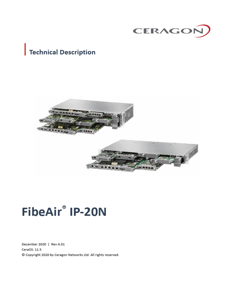 Ceragon Ip 20n Technical Description Pdf Electrical Engineering Computing